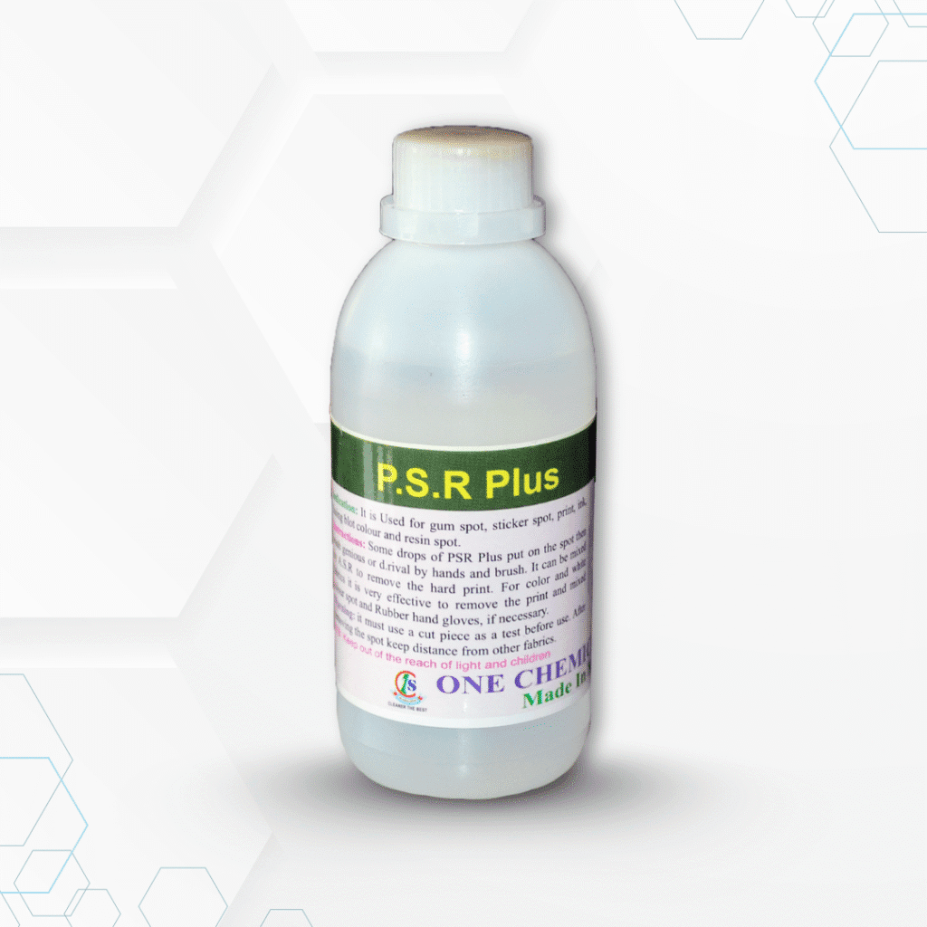 PSR Plus Chemical | Garments Spot Removing Chemical - One Chemical Supplier